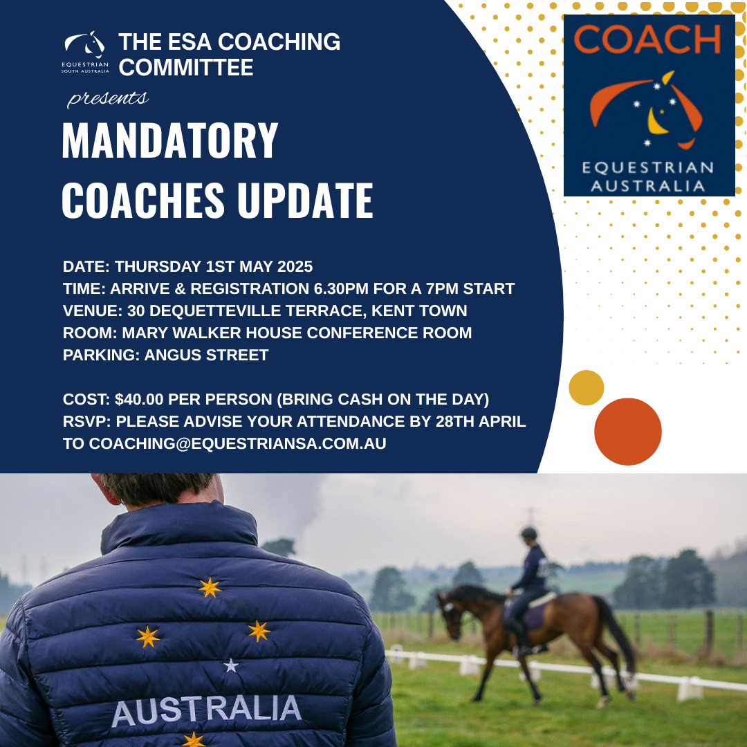 2025 Sports Vouchers | Equestrian South Australia